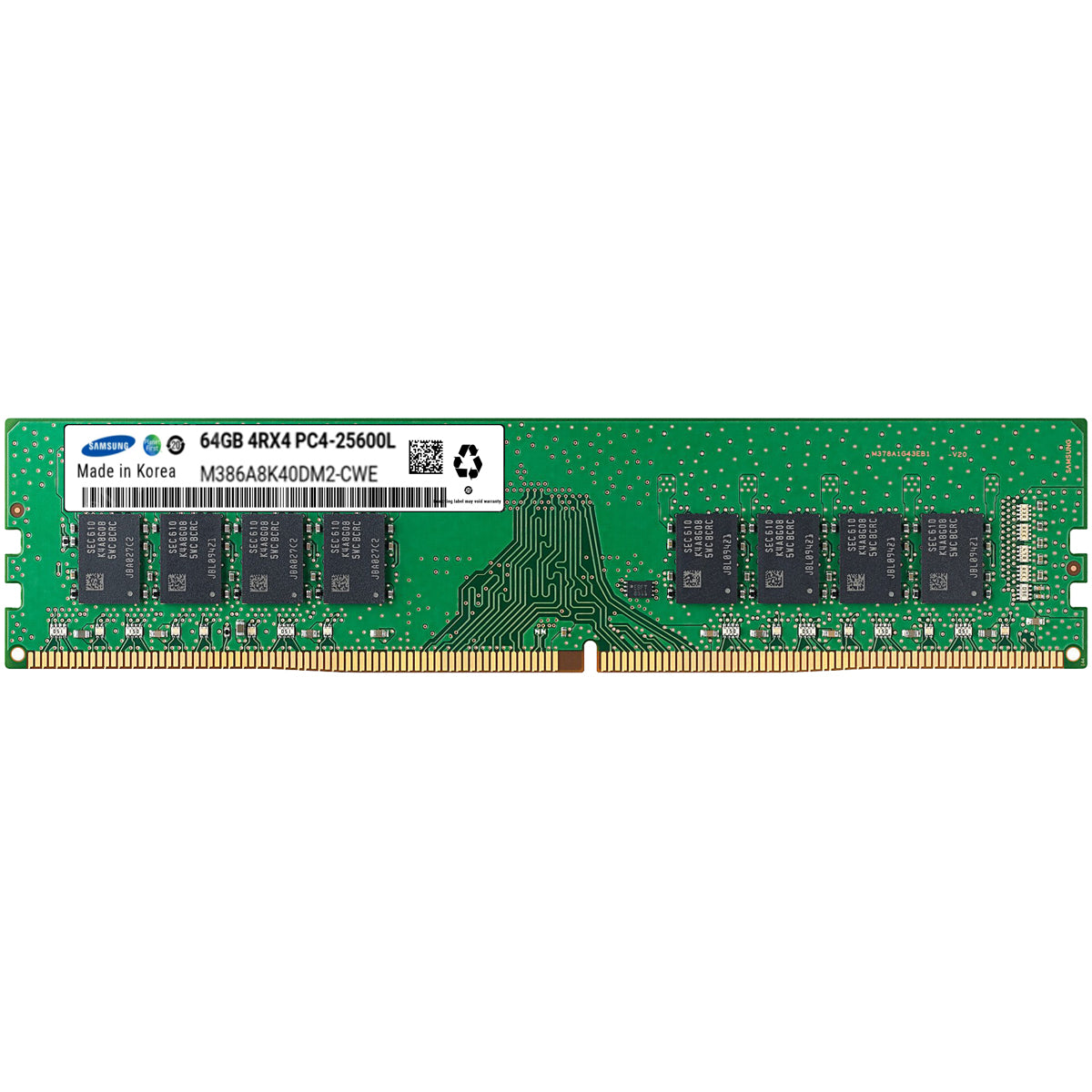 Samsung 1x 64GB DDR4-3200 LRDIMM PC4-25600L Quad Rank x4 Module ...